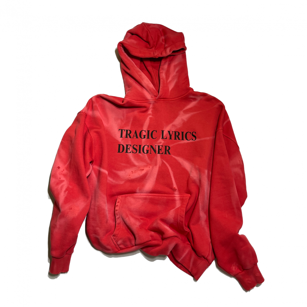 TLD RED BLACK LOGO HOODIE